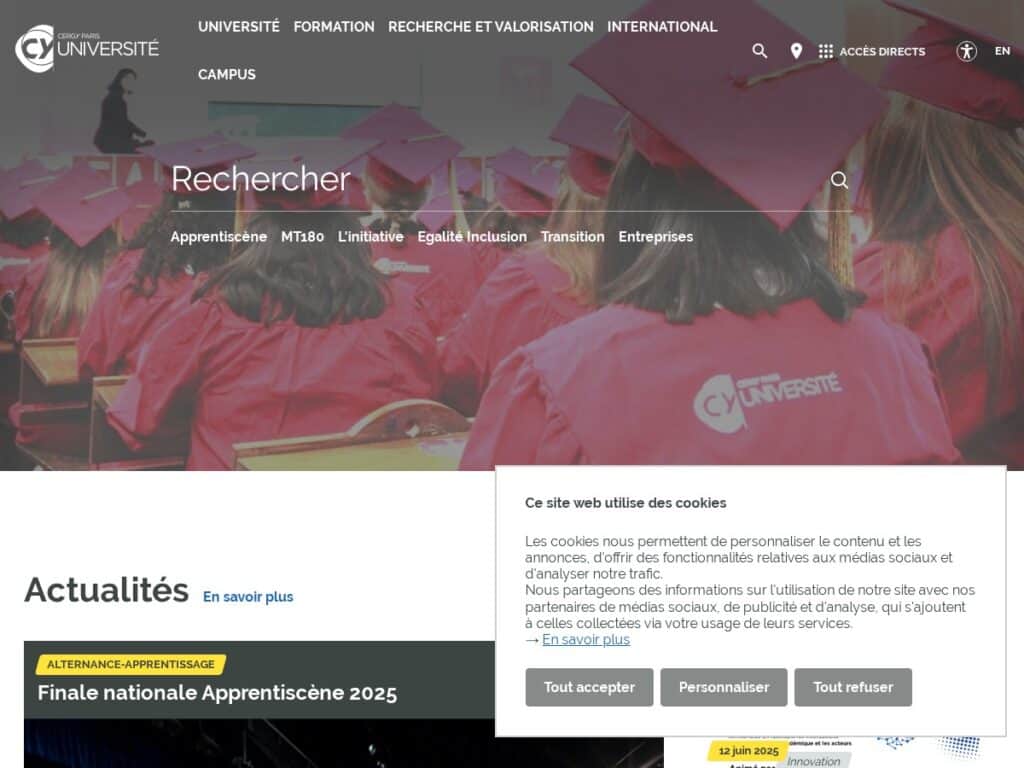 CY Cergy Paris Université (CYU) | Innovation.world