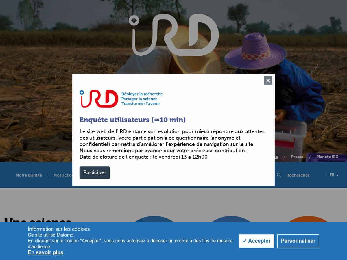 IRD (Institut De Recherche Pour Le Développement Marseille ...