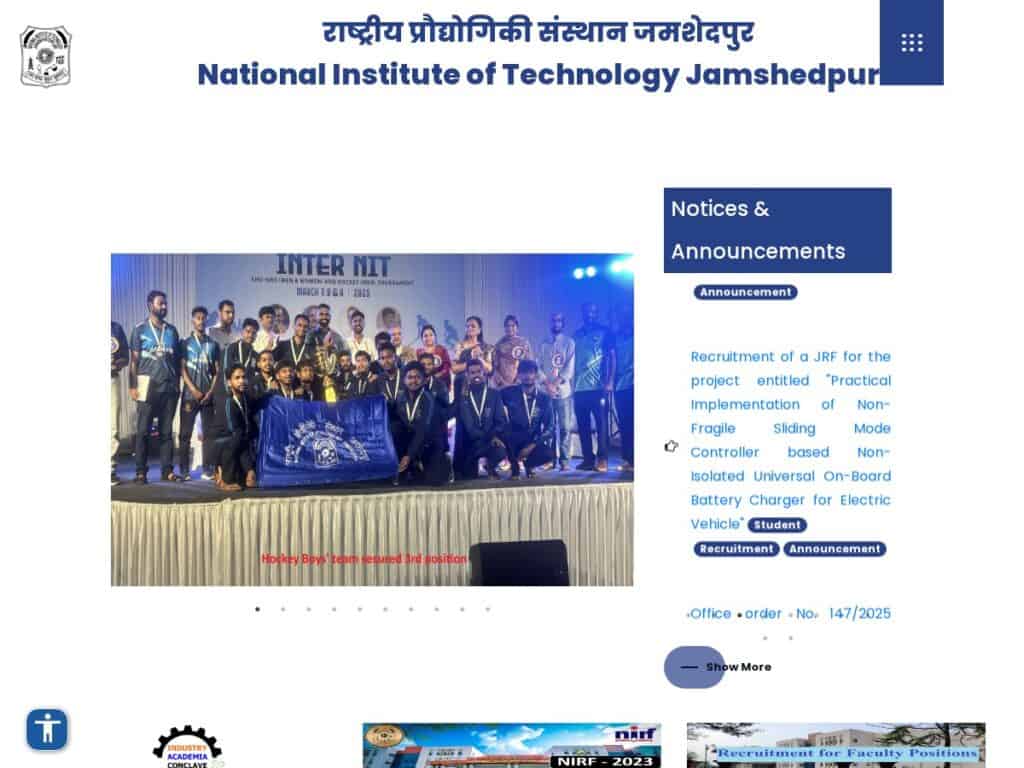 National Institute Of Technology Jamshedpur (NITJSR) | Innovation.world