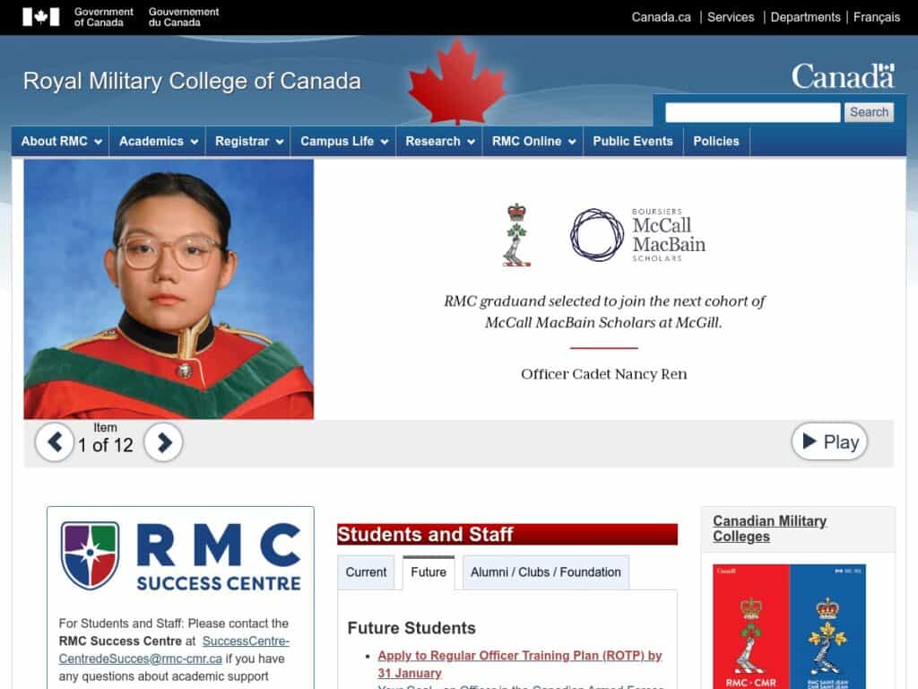 Royal Military College Of Canada (RMC) | Innovation.world
