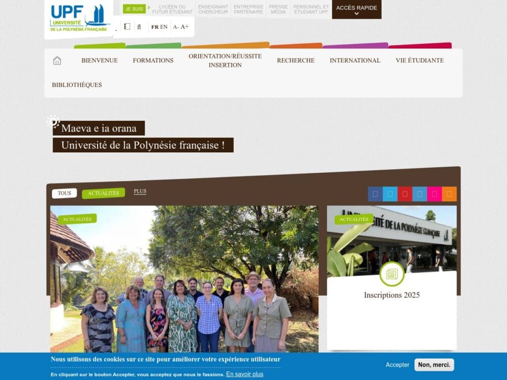 Université De La Polynésie Française (UPF) | Innovation.world