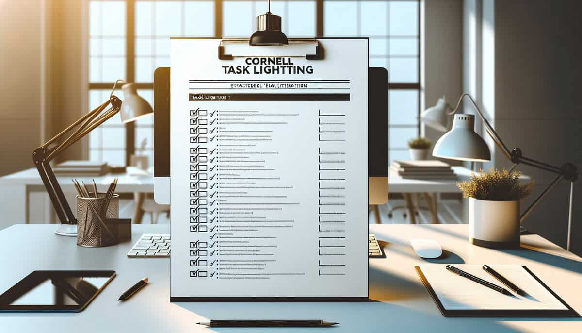 Cornell Task Lighting Evaluation Form | Innovation.world
