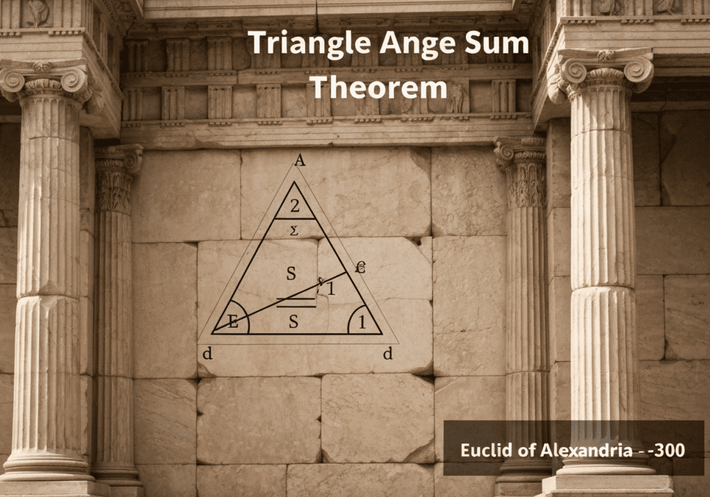Théorème de la somme des angles du triangle | Innovation.world